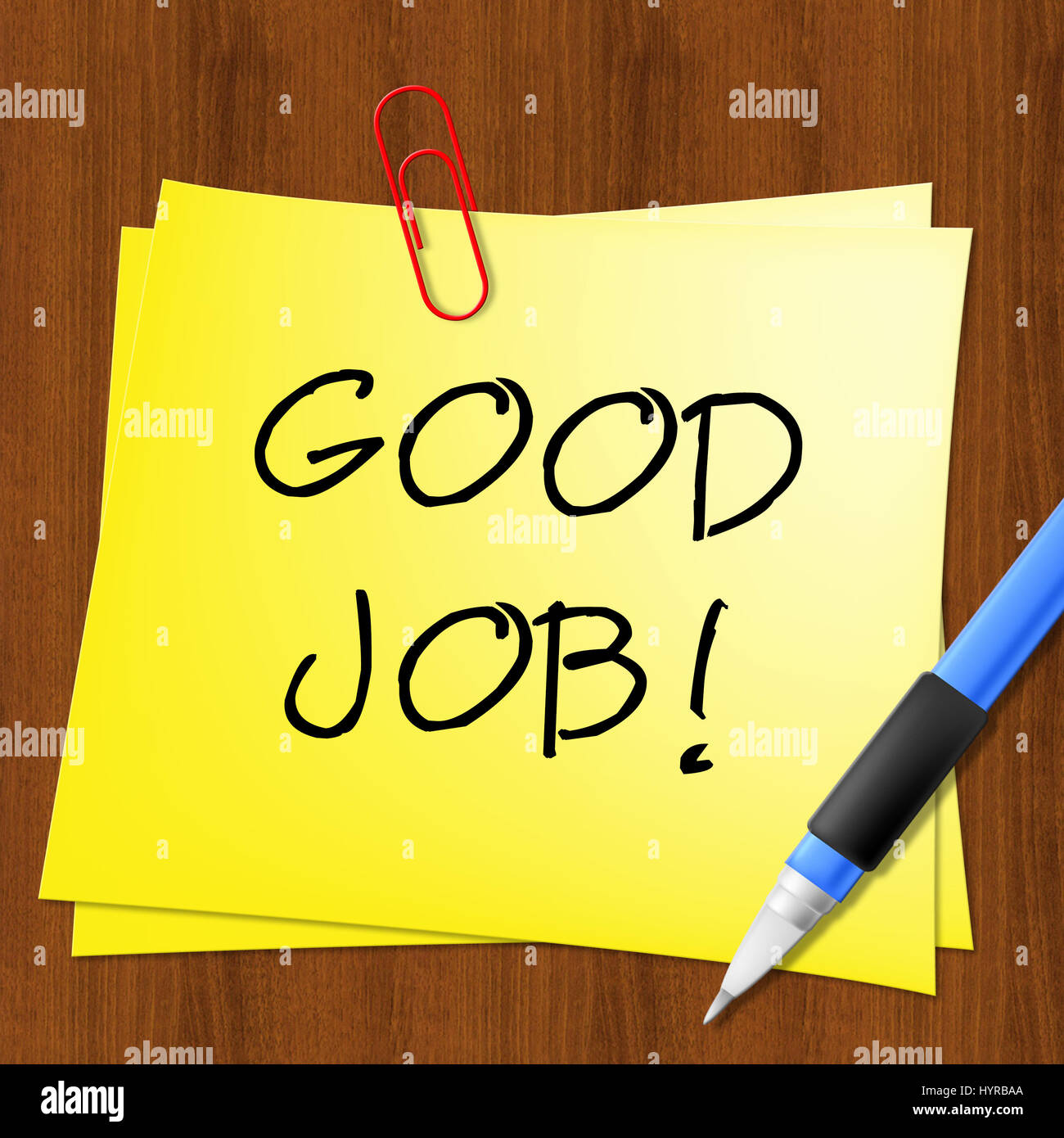 Well done note hi-res stock photography and images - Alamy