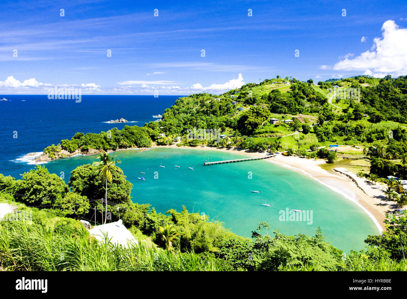 Parlatuvier Bay, Tobago Stock Photo - Alamy