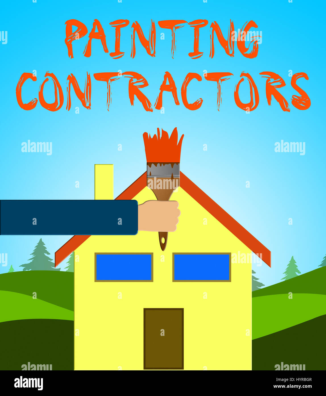 Painting contractors hi-res stock photography and images - Alamy
