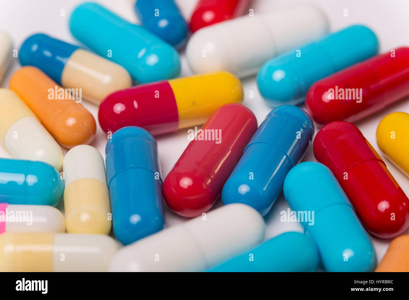 different Tablets pills capsule heap mix therapy drugs Stock Photo - Alamy