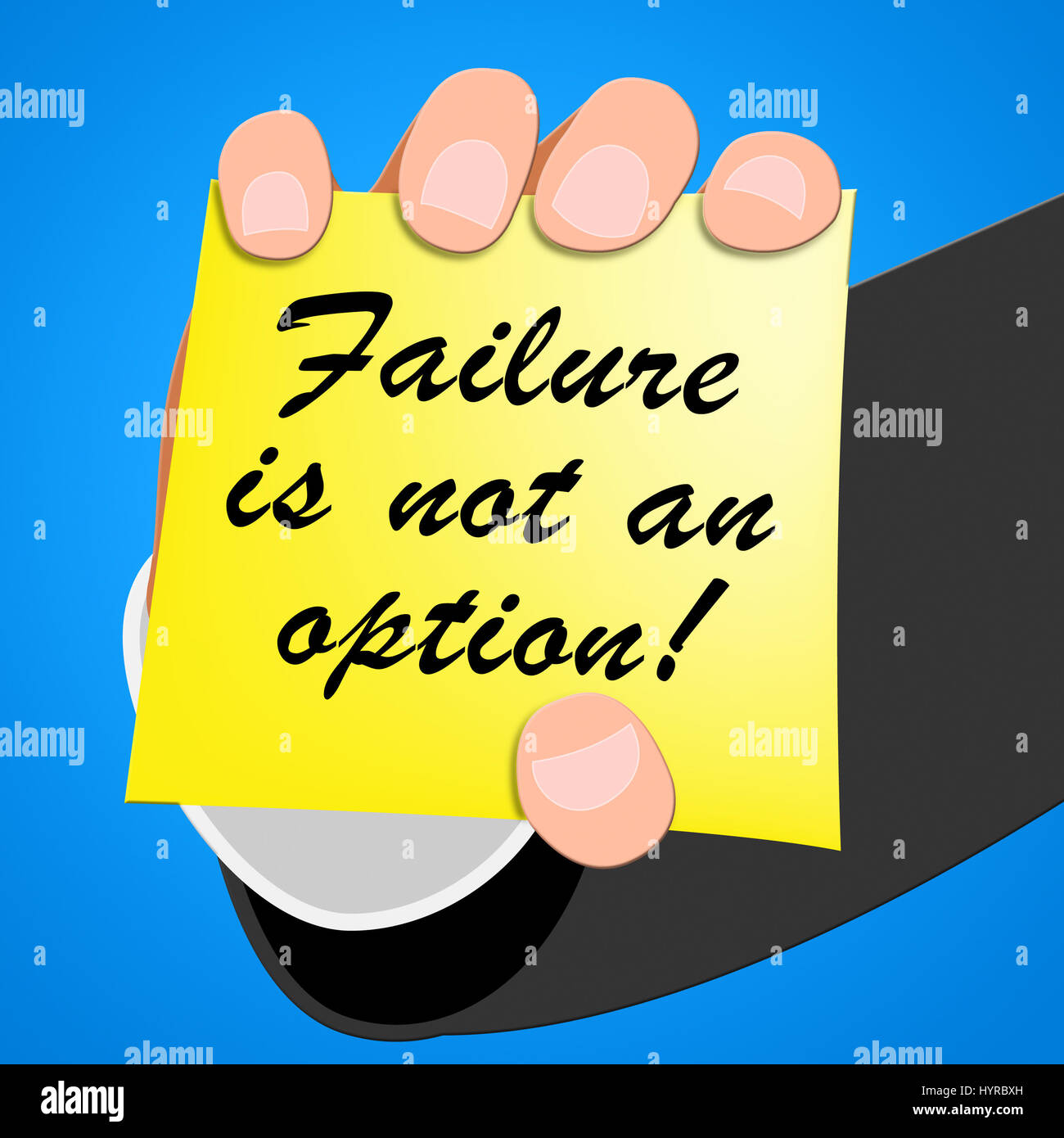 Failure Is Not an Option Showing Success 3d Illustration Stock Photo ...