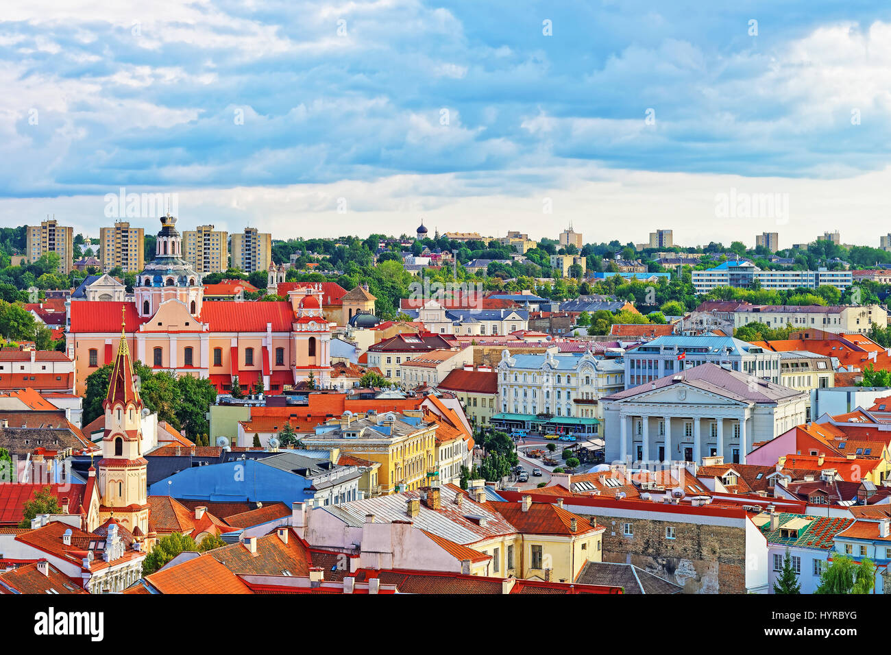 Vilnius roof churches city hi-res stock photography and images - Alamy