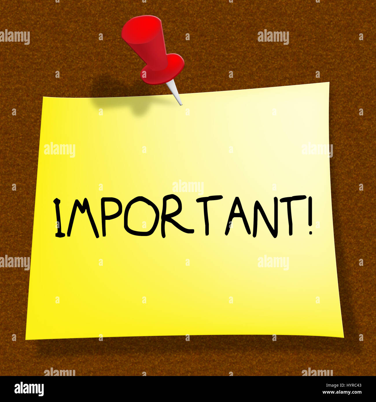 Important Message Shows Critical Information 3d Illustration Stock ...