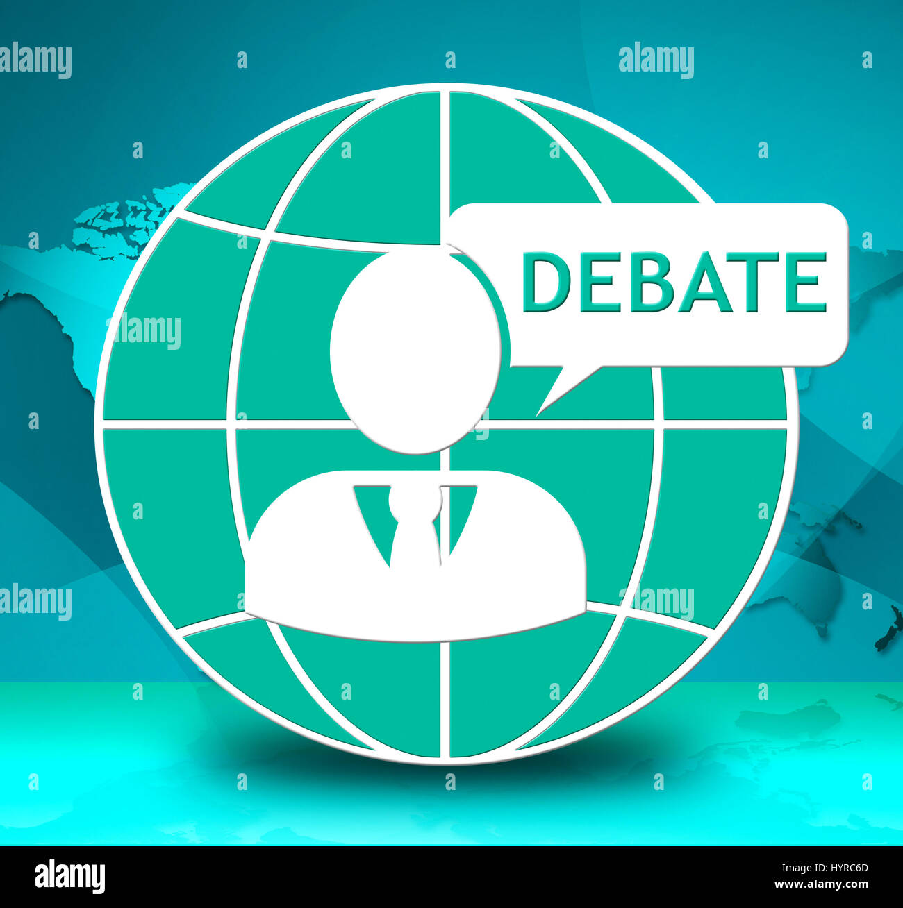 Debate Shows Group Discussion Dialog 3d Illustration Stock Photo - Alamy