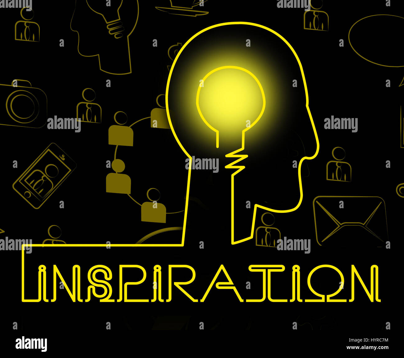 Inspiration Brain Indicating Positive Motivate And Motivation Stock ...