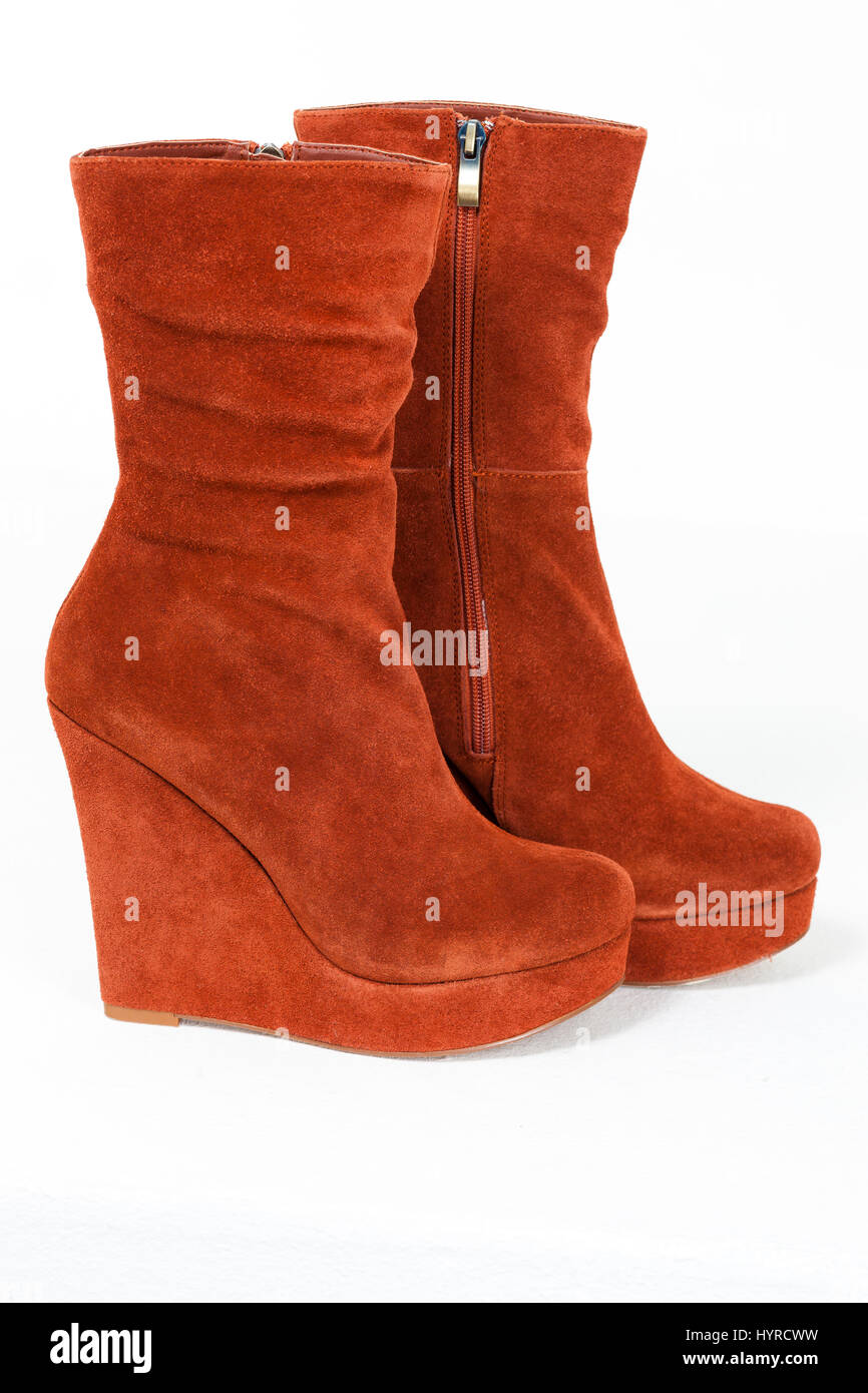 Brown platform heels hi-res stock photography and images - Alamy