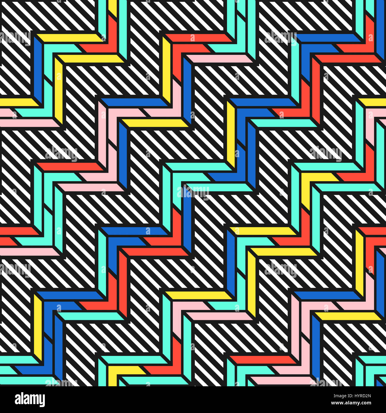 Colorful bright seamless pattern Stock Photo - Alamy
