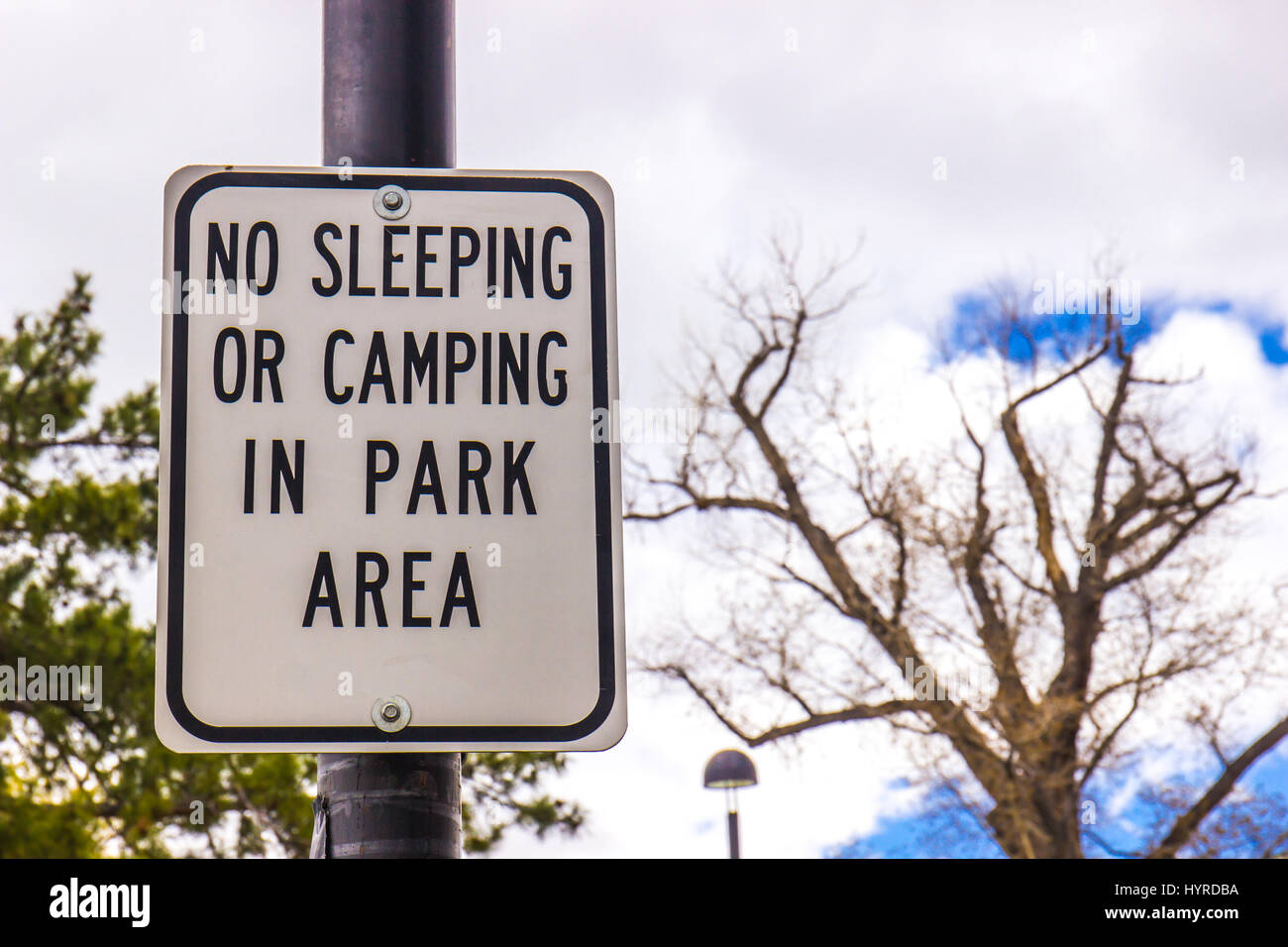 No sleeping sign hi-res stock photography and images - Alamy
