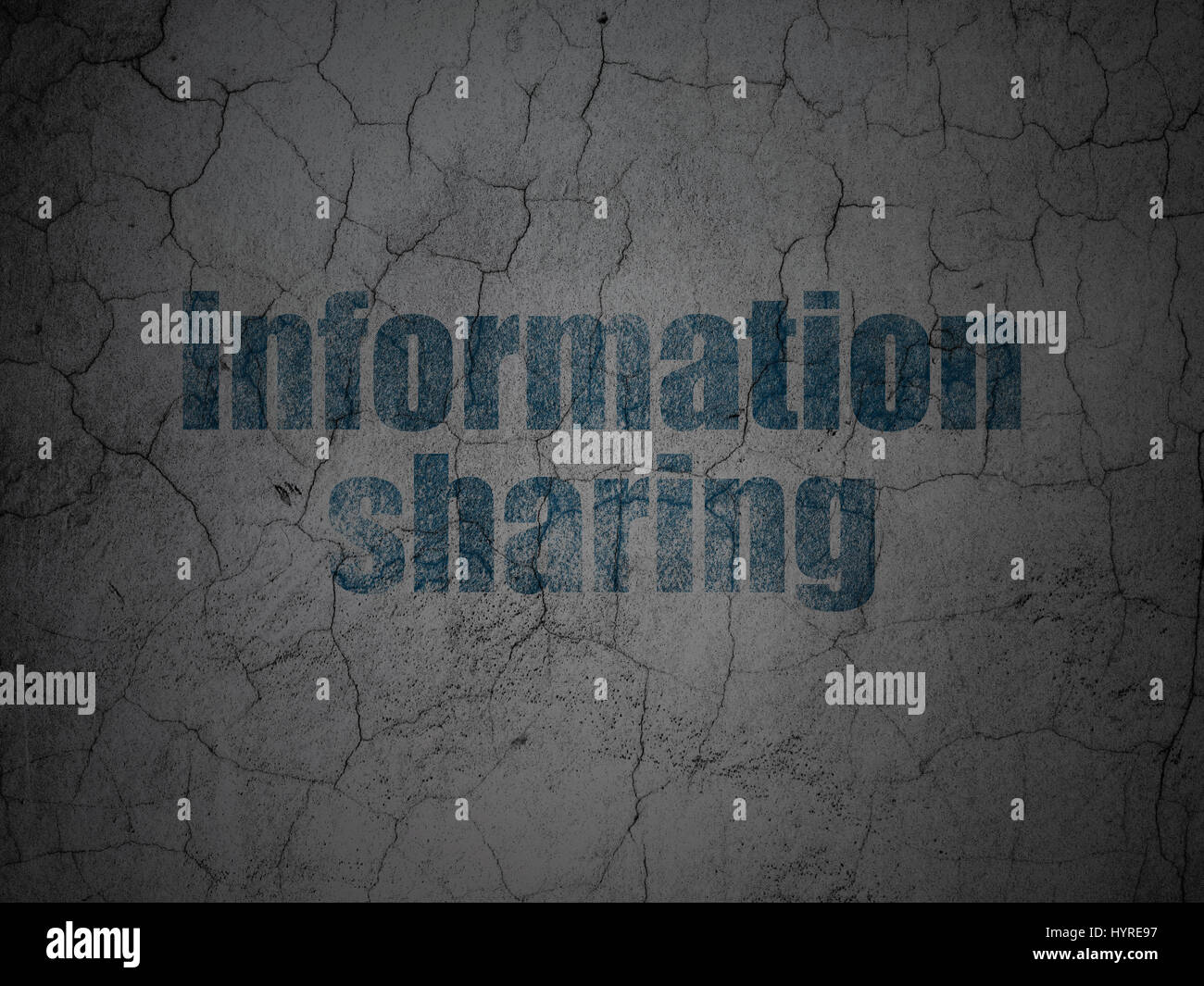 Data concept: Information Sharing on grunge wall background Stock Photo ...