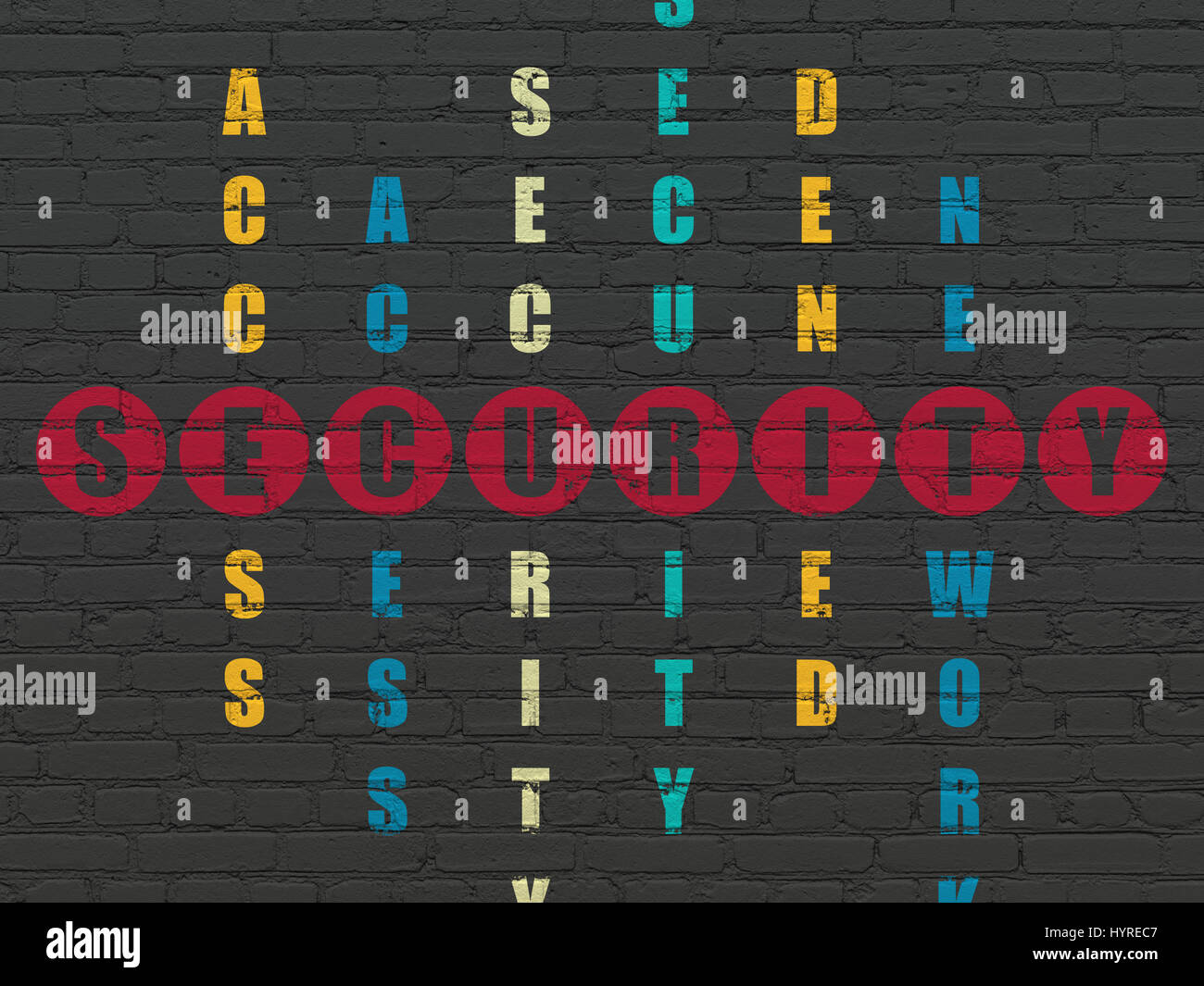 Privacy concept: Security in Crossword Puzzle Stock Photo - Alamy