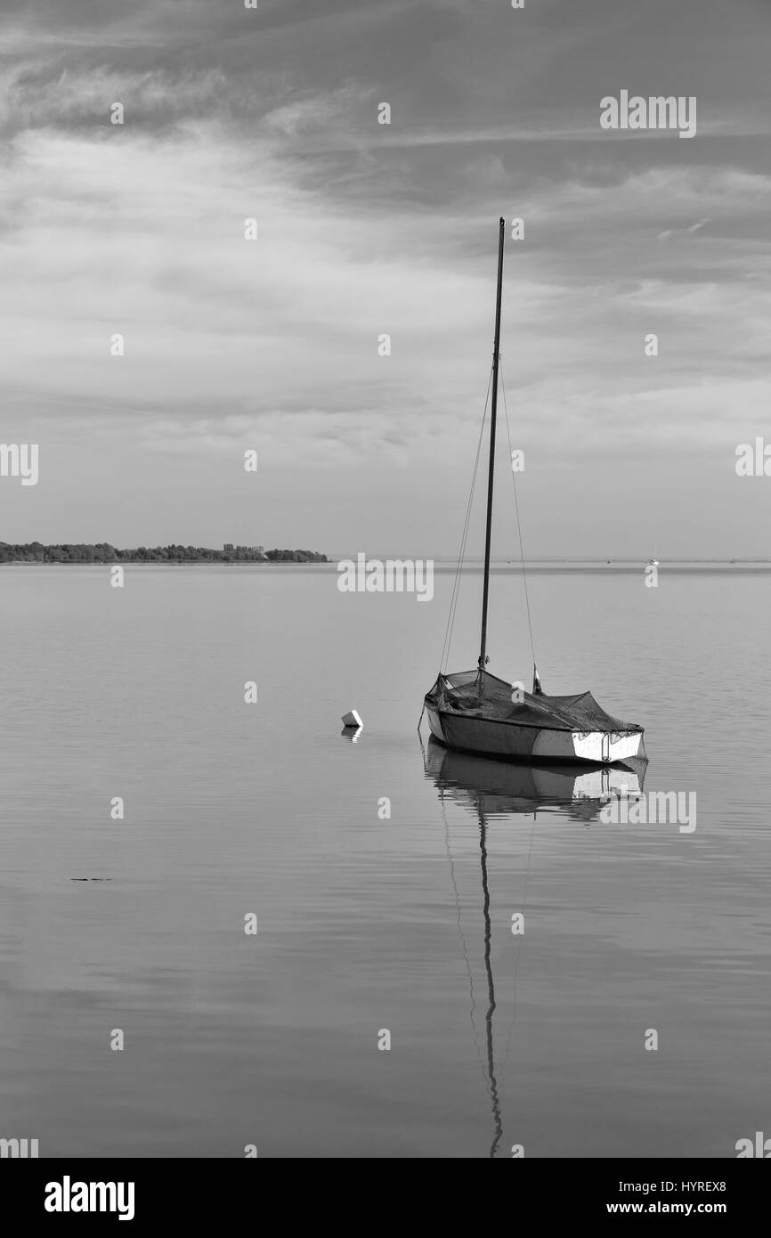 Sailing boat Black and White Stock Photos & Images - Alamy