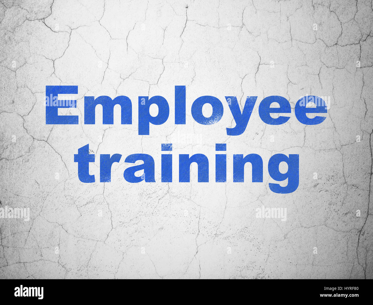 Learning concept: Employee Training on wall background Stock Photo - Alamy
