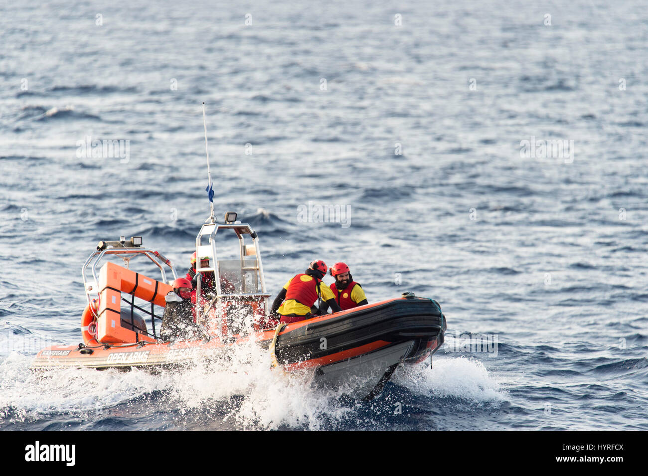 Rigid Hull Inflatable Boat from "Golfo Azzurro Stock Photo - Alamy
