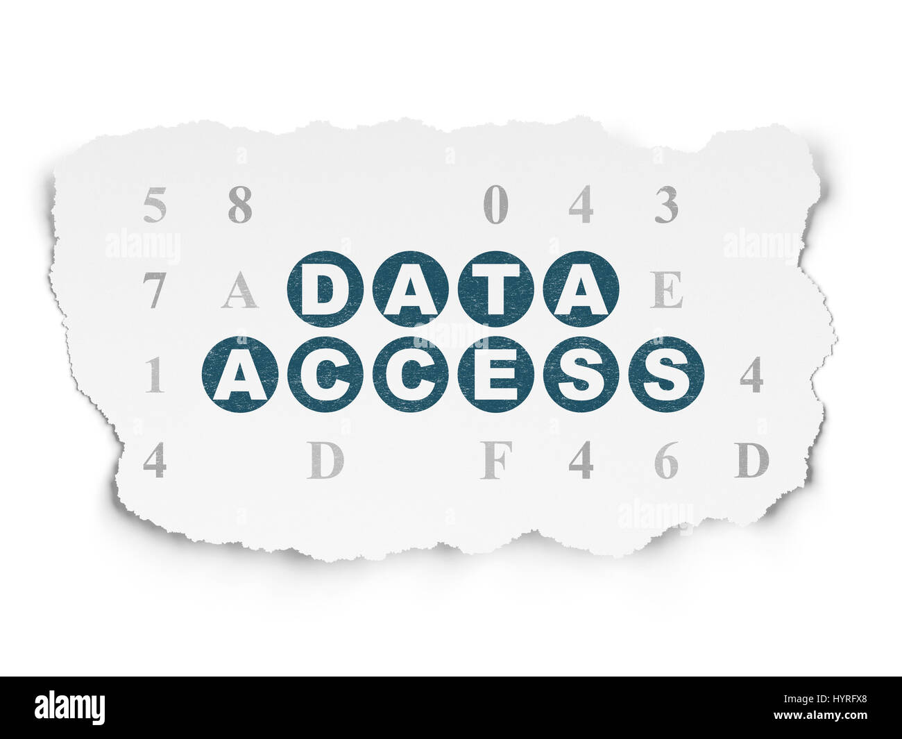 Information concept: Data Access on Torn Paper background Stock Photo ...