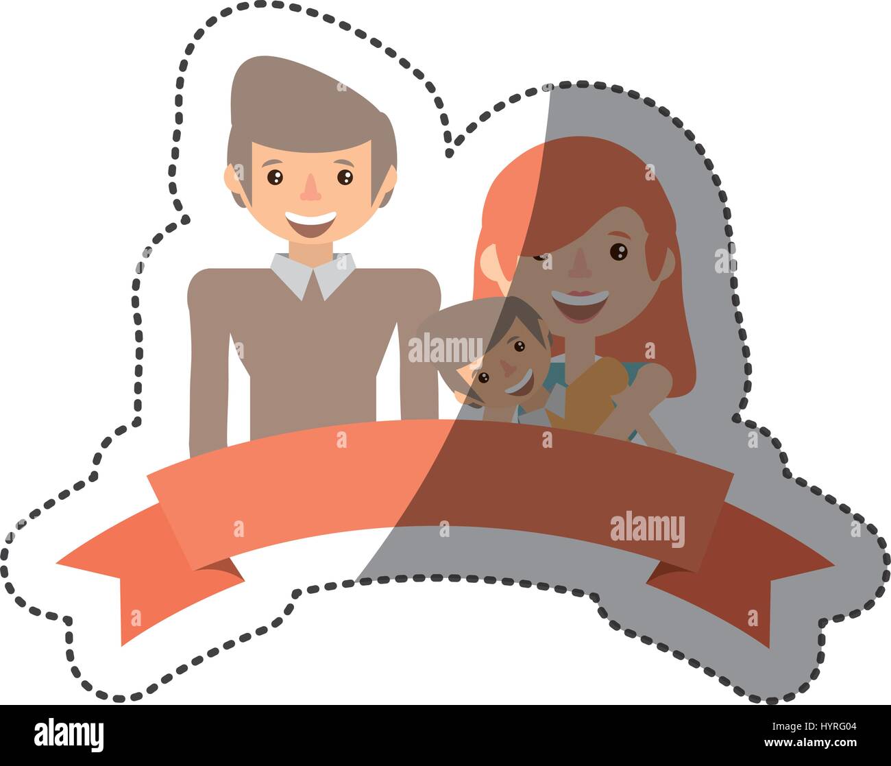 people family members lovely vector illustration eps 10 Stock Vector ...