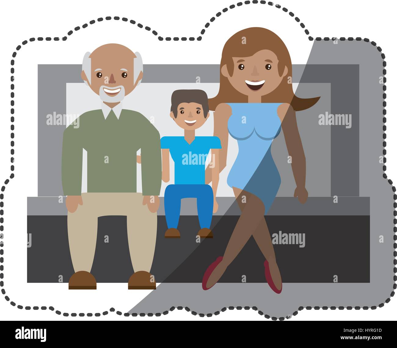people family members lovely vector illustration eps 10 Stock Vector ...