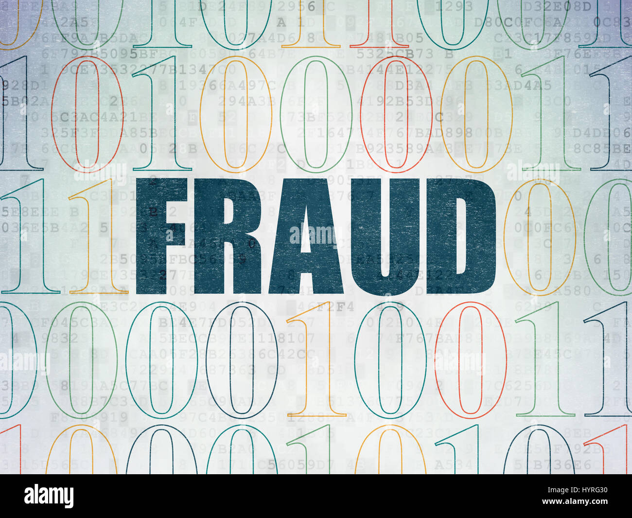 Security concept: Fraud on Digital Data Paper background Stock Photo ...