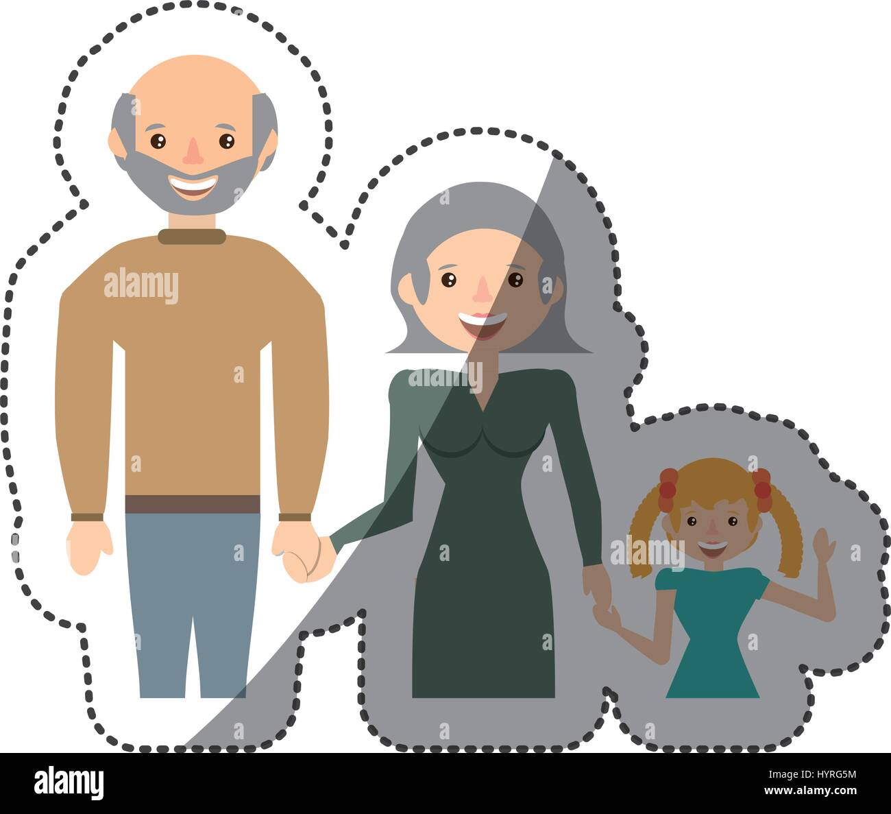 people family members lovely vector illustration eps 10 Stock Vector ...