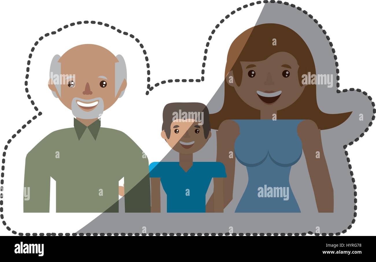 people family members lovely vector illustration eps 10 Stock Vector ...