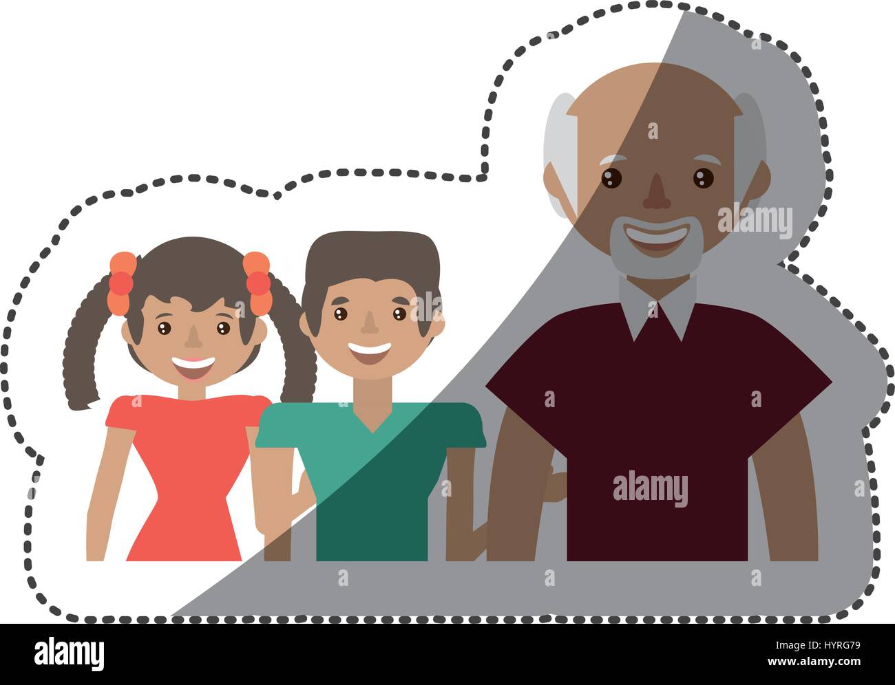 people family members lovely vector illustration eps 10 Stock Vector ...