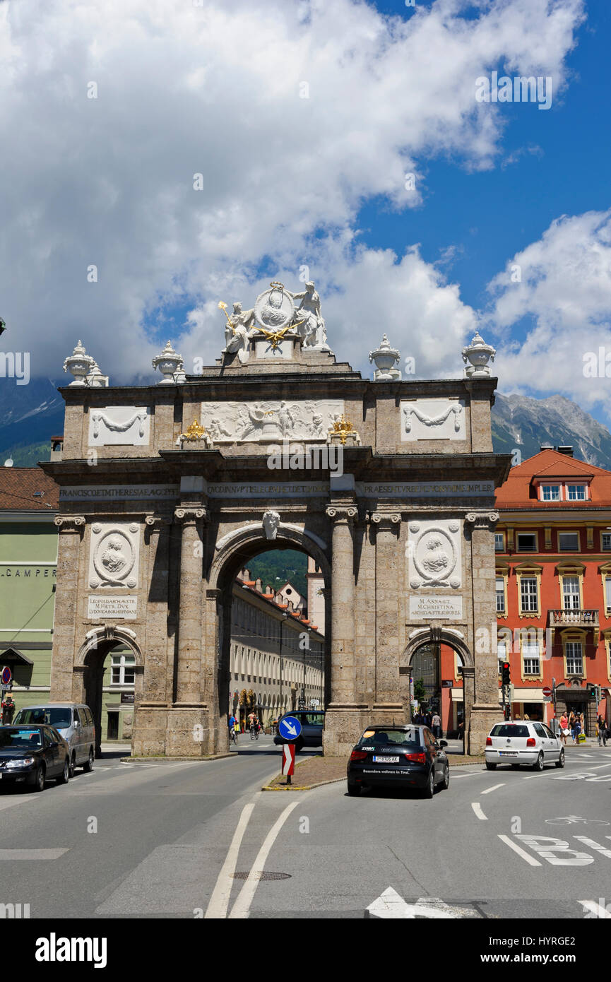 The Triumphal Arch, Innsbruck, Tirol, Austria Stock Photo - Alamy
