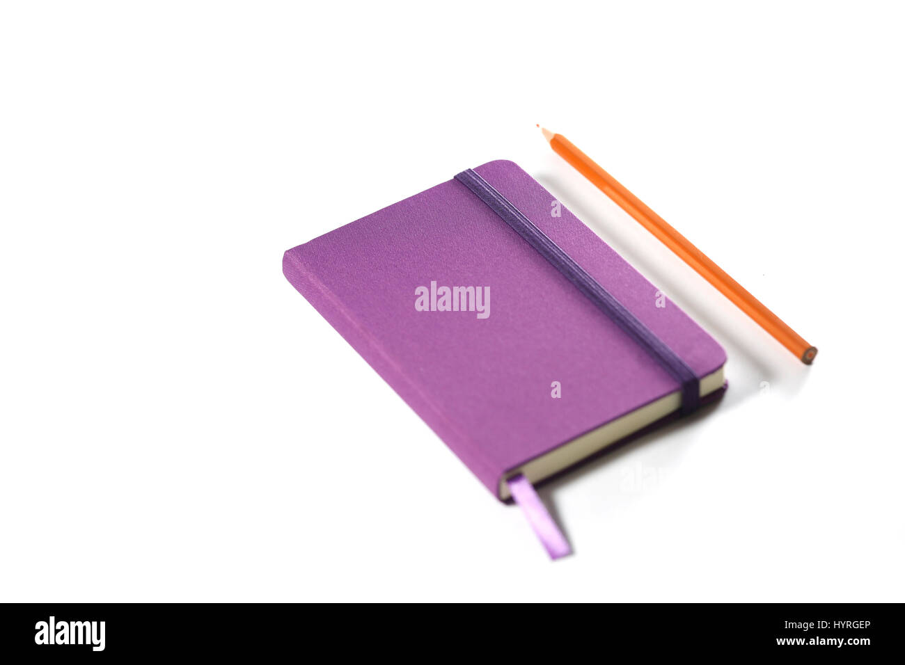 Paper pencil on table Cut Out Stock Images & Pictures - Alamy