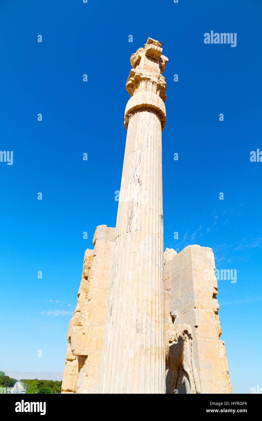 blur in iran persepolis the old ruins historical destination monuments ...