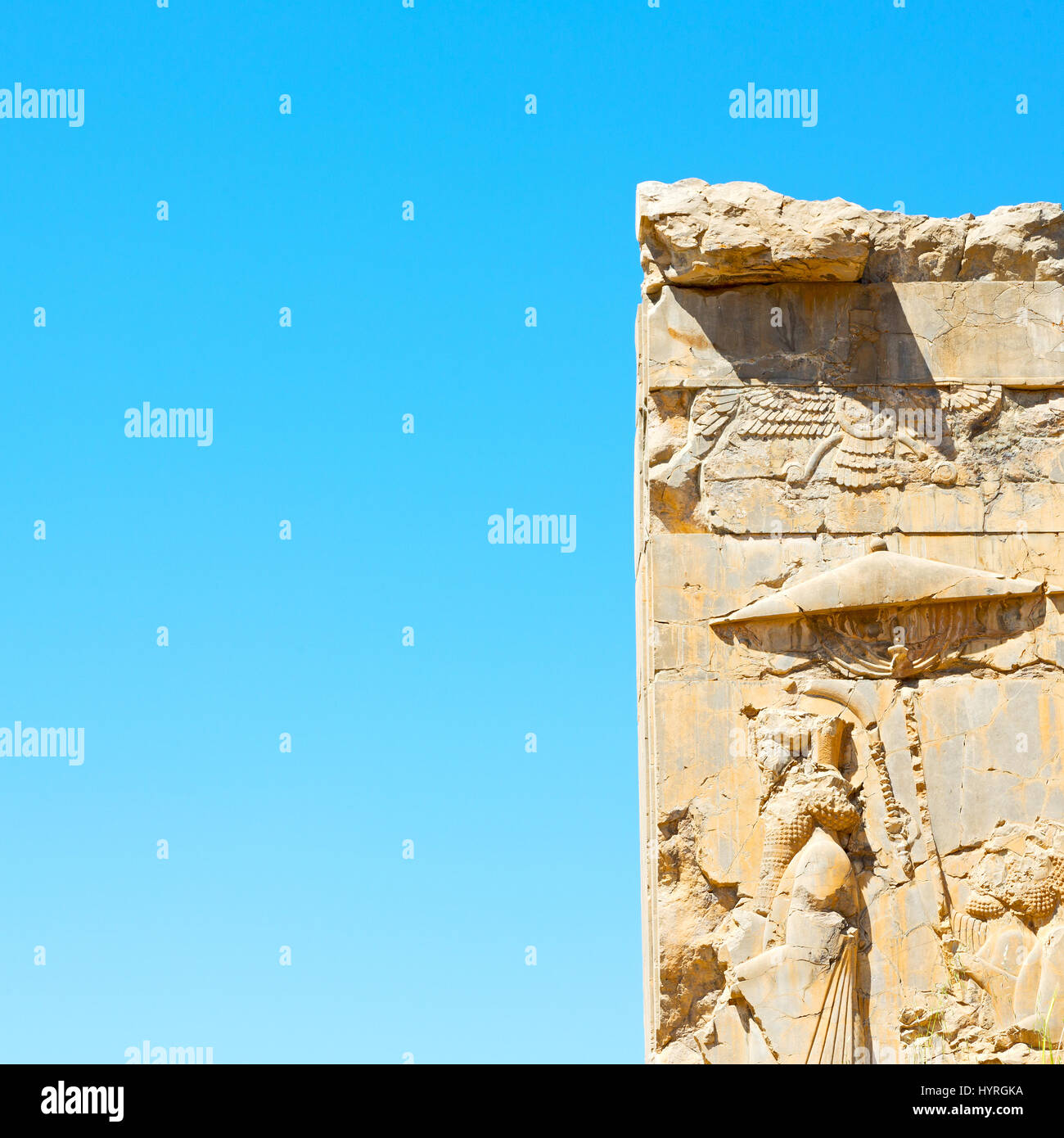 blur in iran persepolis the old ruins historical destination monuments ...