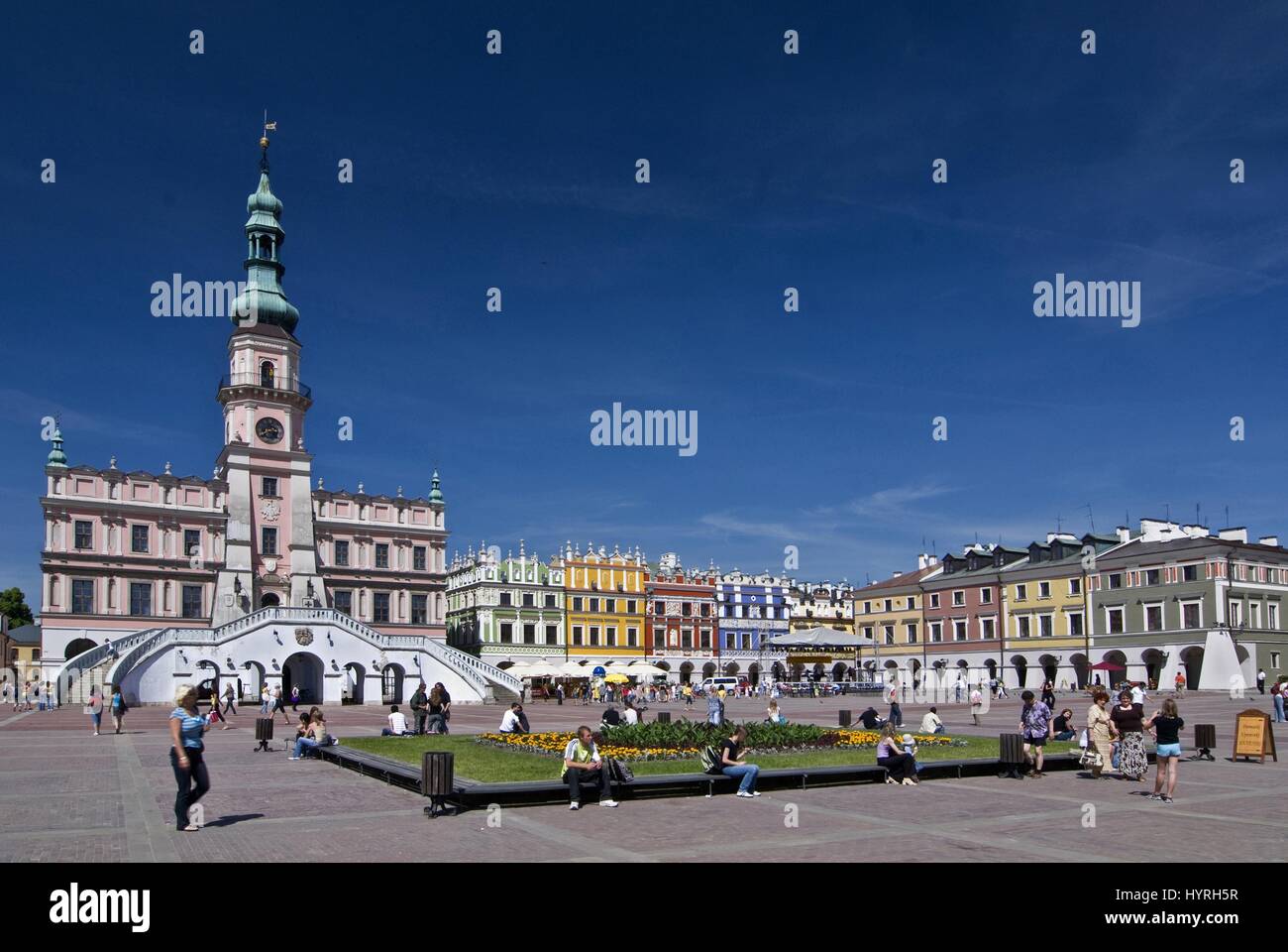 Poland, old city city of Zamosc( UNESCO World Heritage list Stock Photo ...