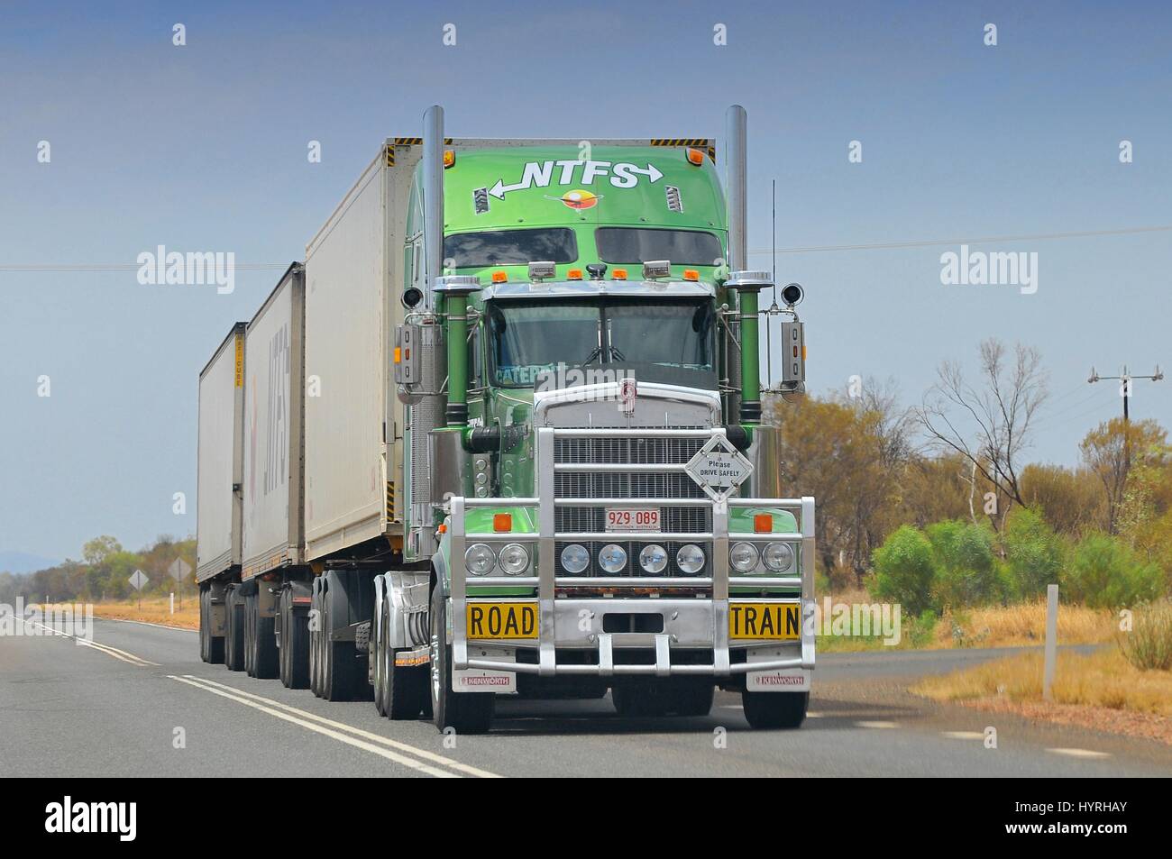 Australia, Outback, Northern Territory, Road train Stock Photo - Alamy