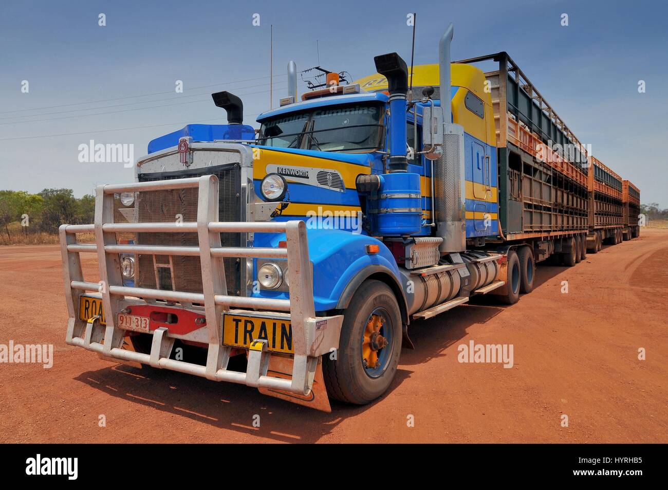 Australia, Outback, Northern Territory, Road train Stock Photo - Alamy