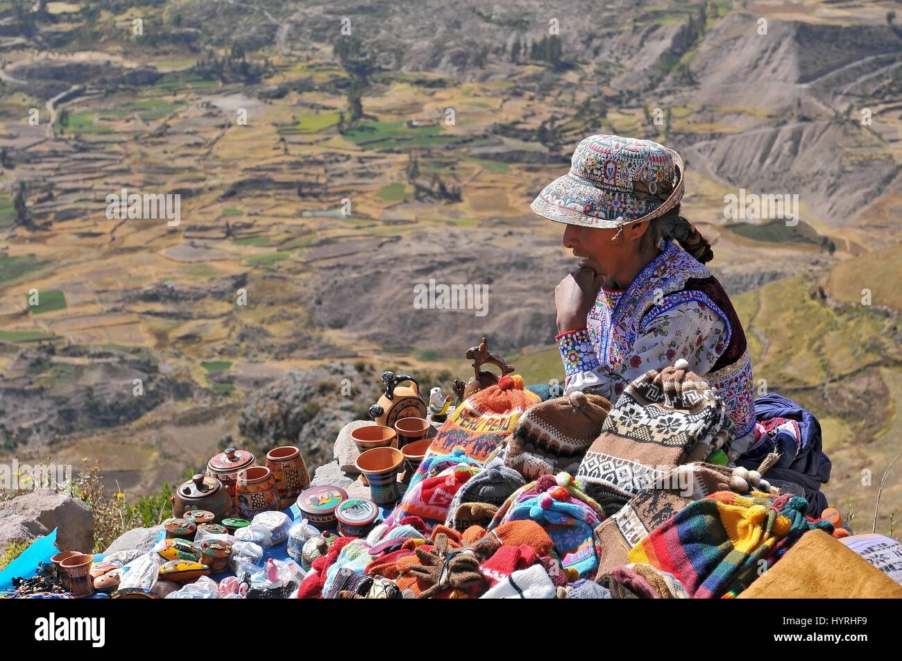 Peru, Colca Valley, Souvenir Stock Photo - Alamy