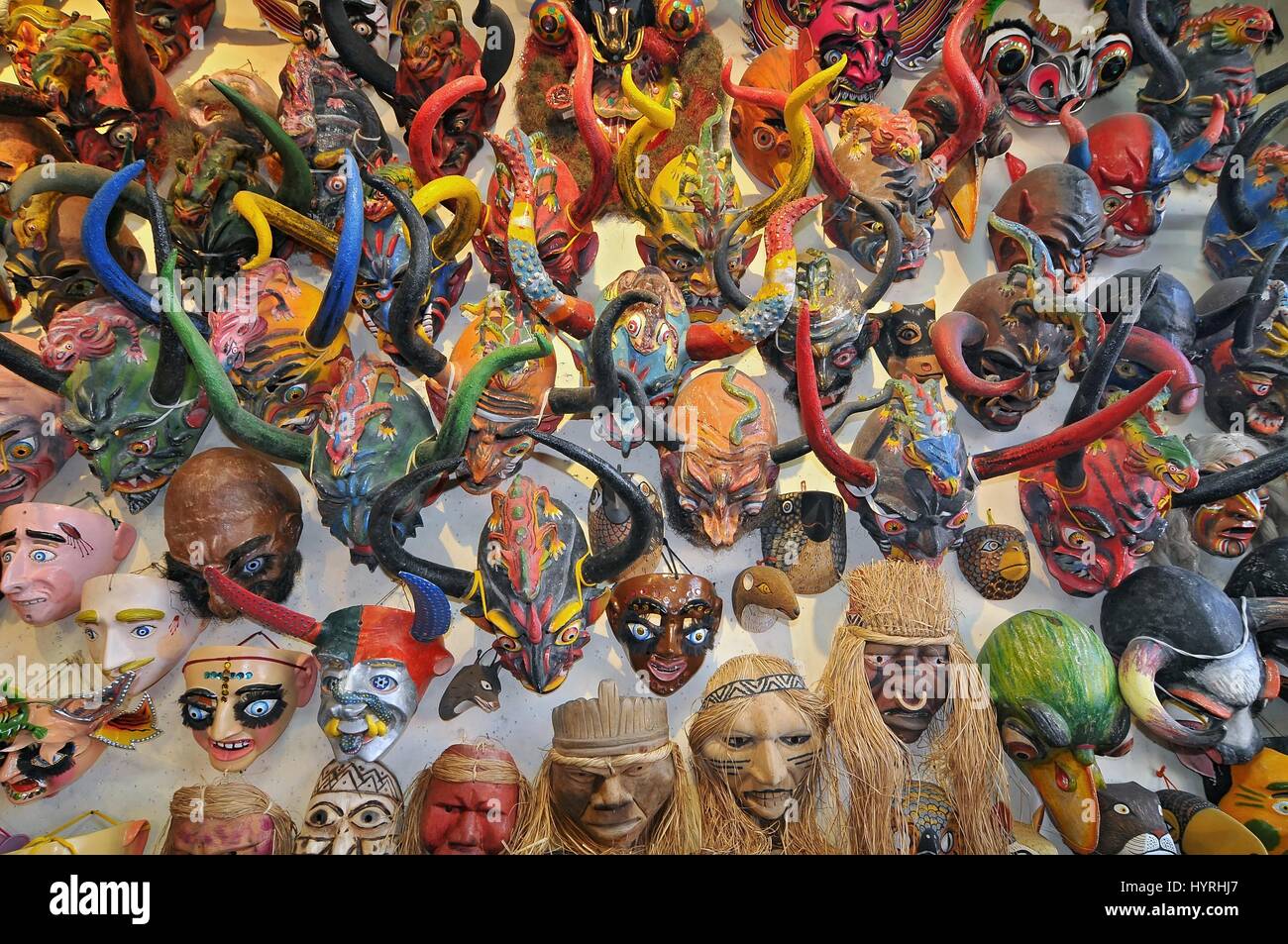 Bolivia, La Paz, Traditional Bolivian Mask Shop Stock Photo - Alamy