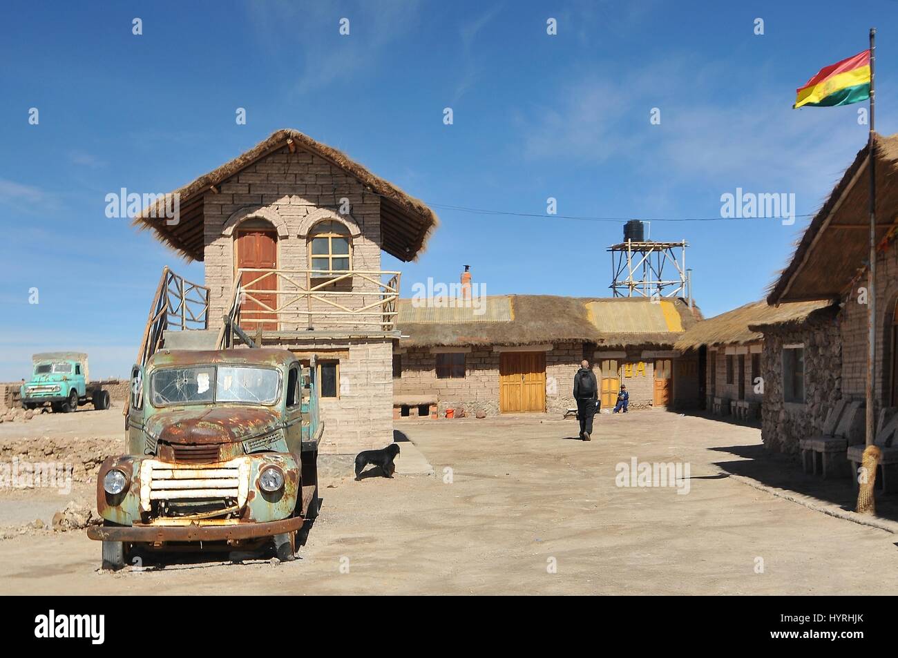 Bolivia, Colchani, Potosi, a Small Salt Town Stock Photo - Alamy