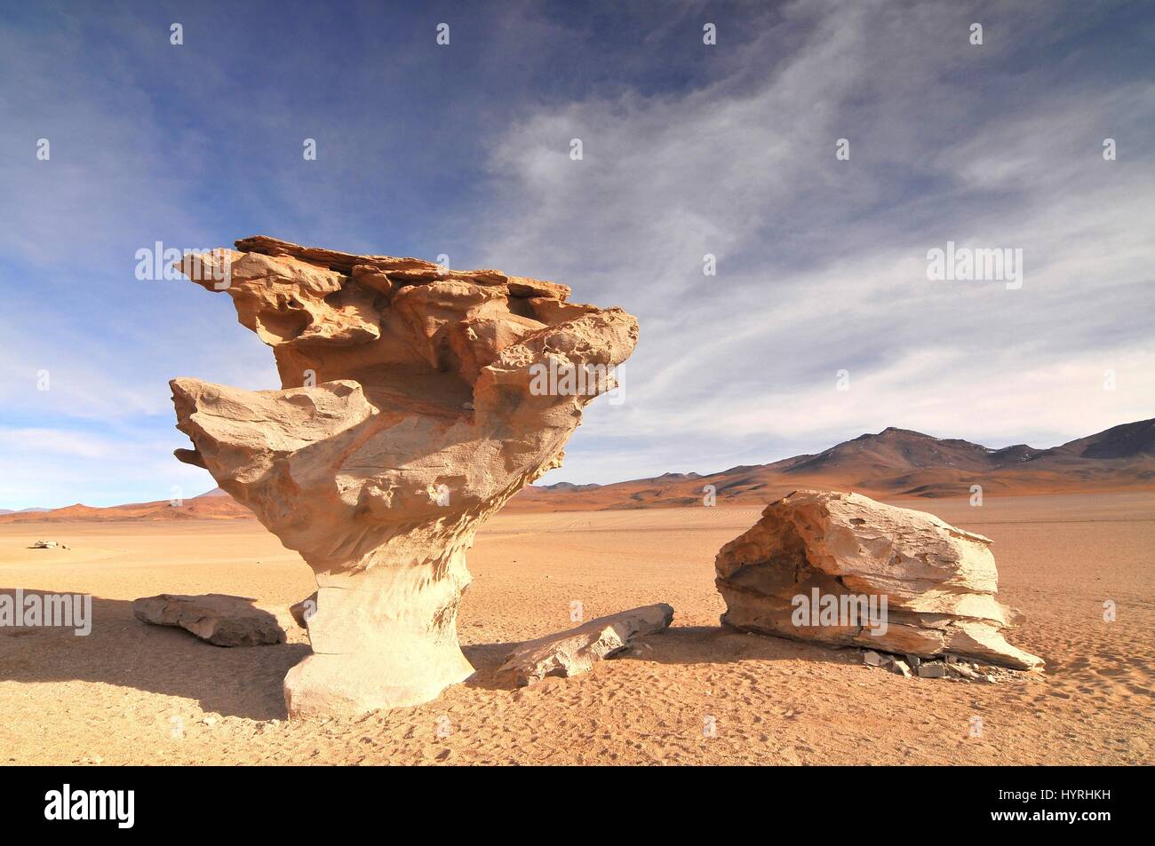 Bolivia, Rock Formation Arbol de Piedra, National park Eduardo Avaroa ...