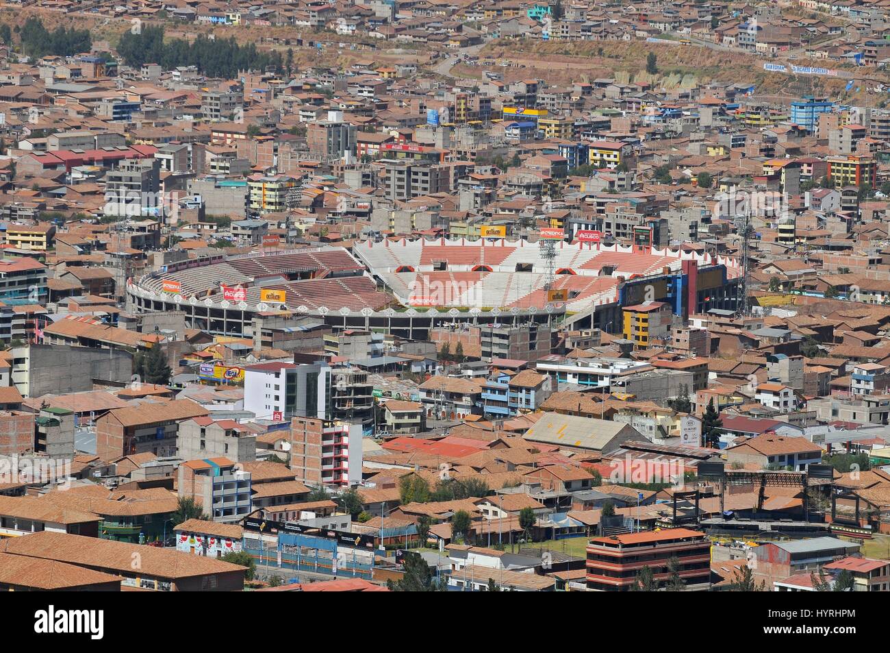 Peru, Cuzco, Cityscape, Stadium Stock Photo - Alamy