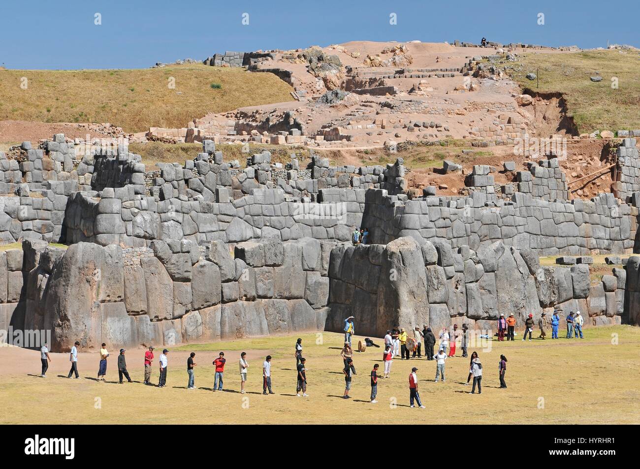 Peru, Cuzco, Sacsayhuaman Inca ruin Stock Photo - Alamy