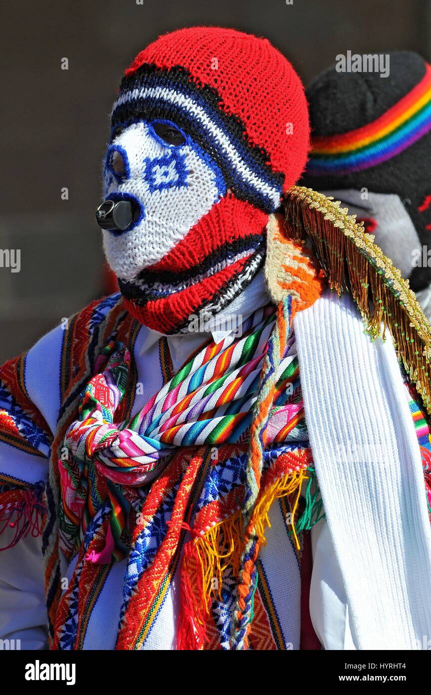 Traditional folklore mask cusco peru hi-res stock photography and ...