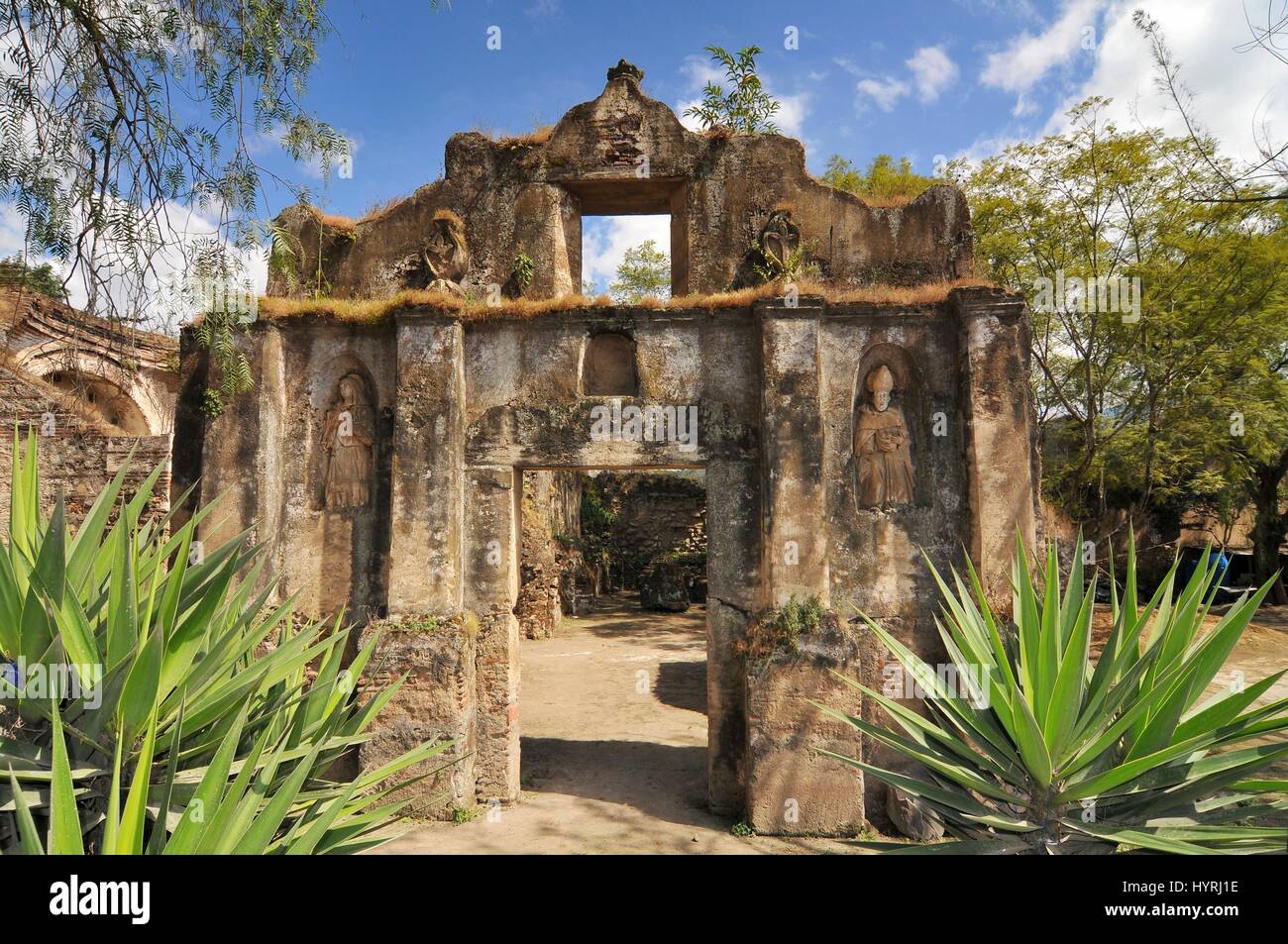 Guatemala, Antigua, ruins of colonial church Stock Photo - Alamy