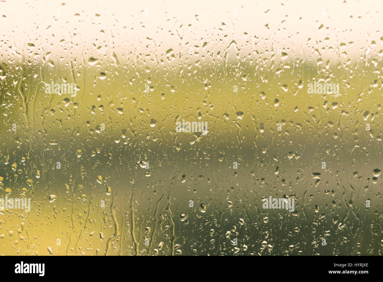Drop of water at window glass Stock Photo - Alamy