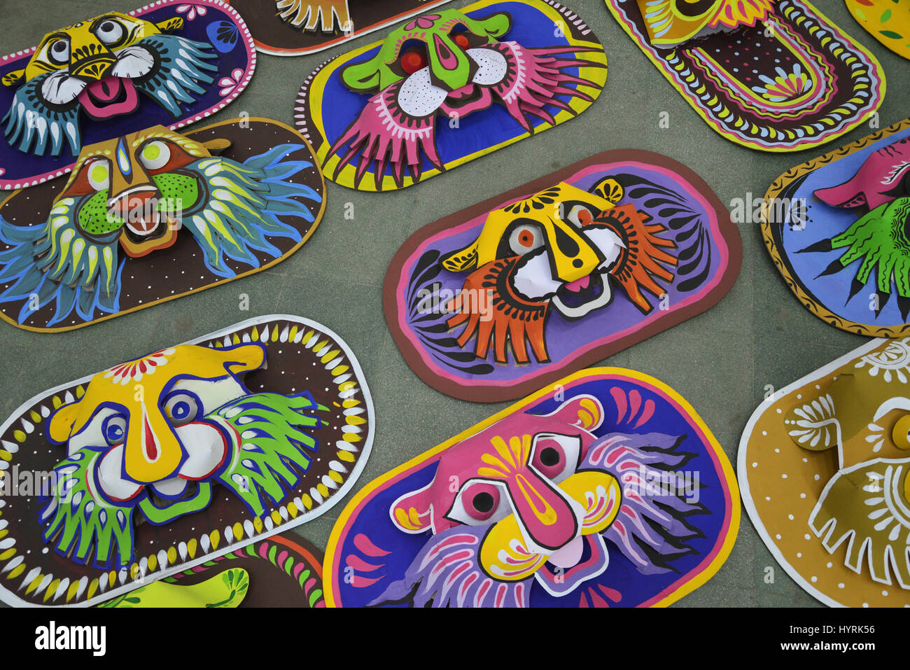 Student of Faculty of Fine arts of Dhaka University prepare masks for ...
