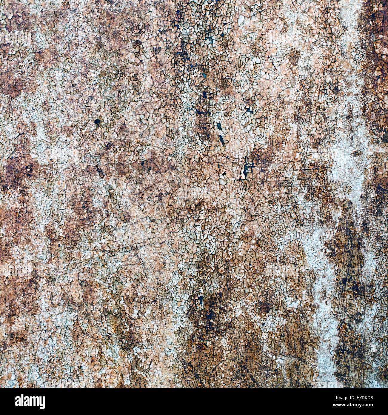 Peeling paint texture with cracks and rust spots. Rusty metal ...