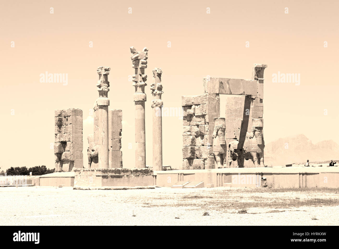 in iran persepolis the old ruins historical destination monuments and ...