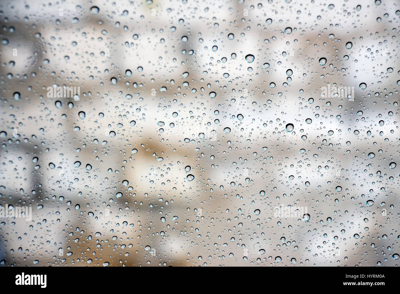 Window with drops Stock Photo - Alamy