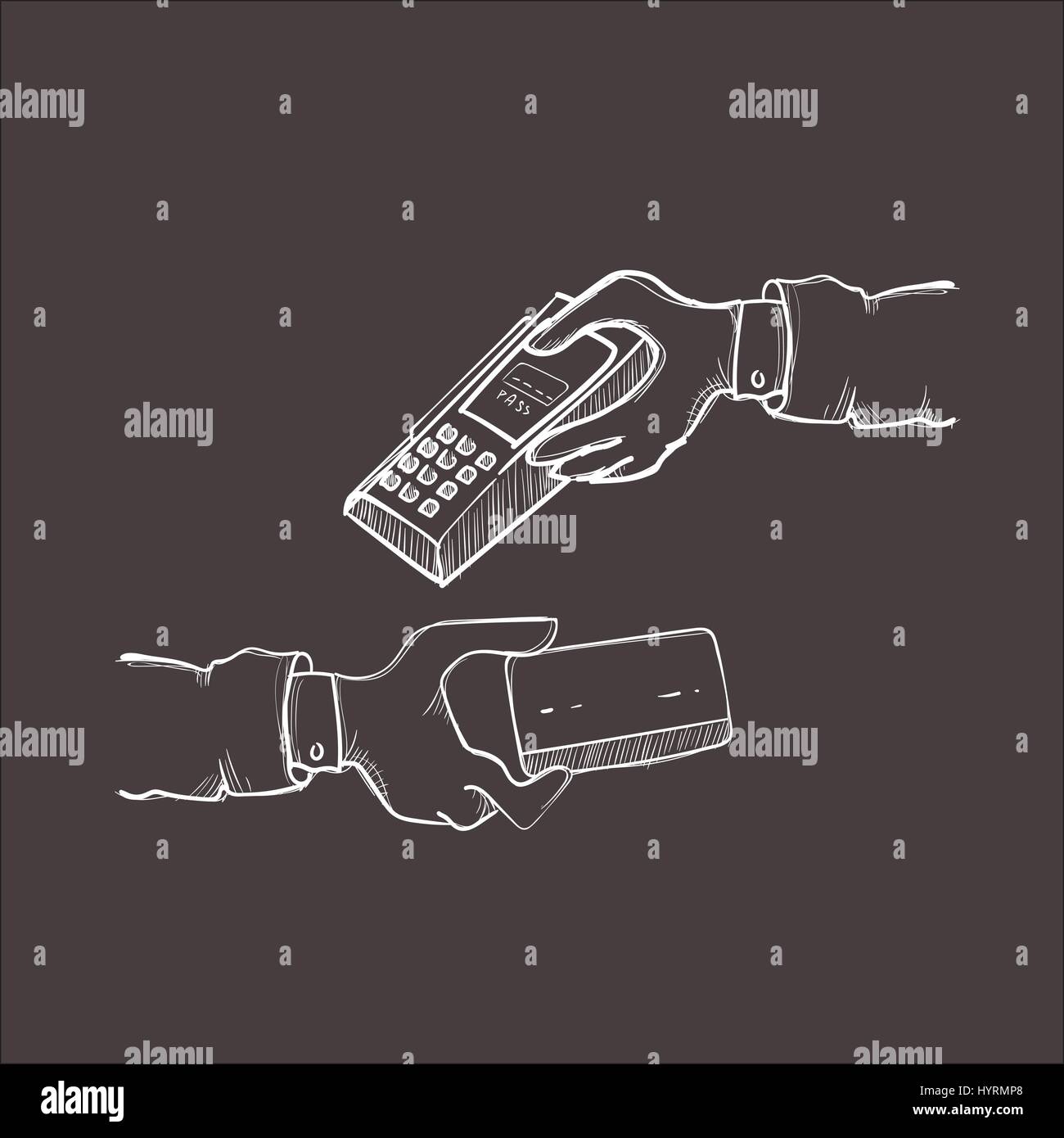 Terminal device Stock Vector Images - Alamy