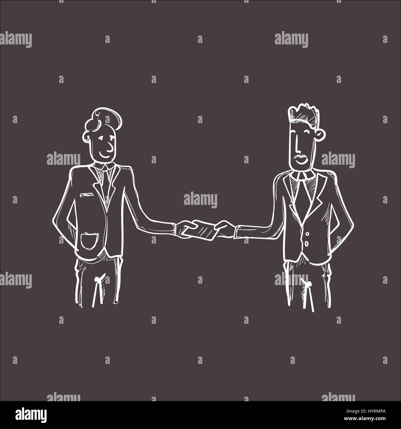 Businessperson agree Stock Vector Images - Alamy