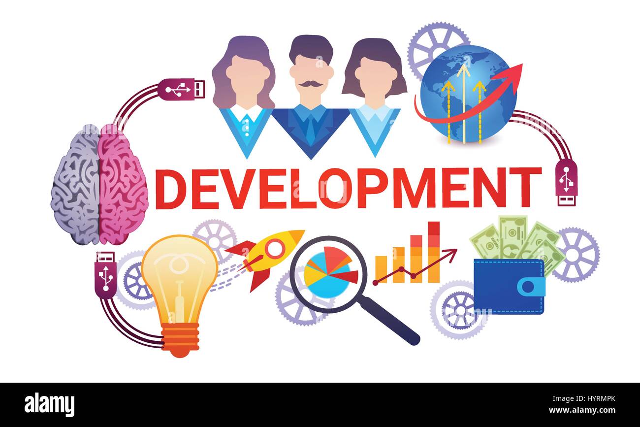 Development Effective Planning Strategy Business Web Banner Stock ...