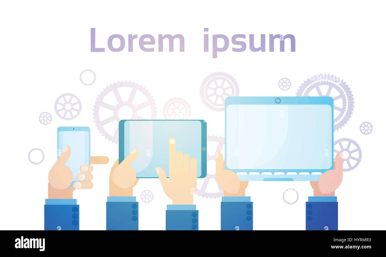 Cartoon computer tablet Stock Vector Images - Alamy