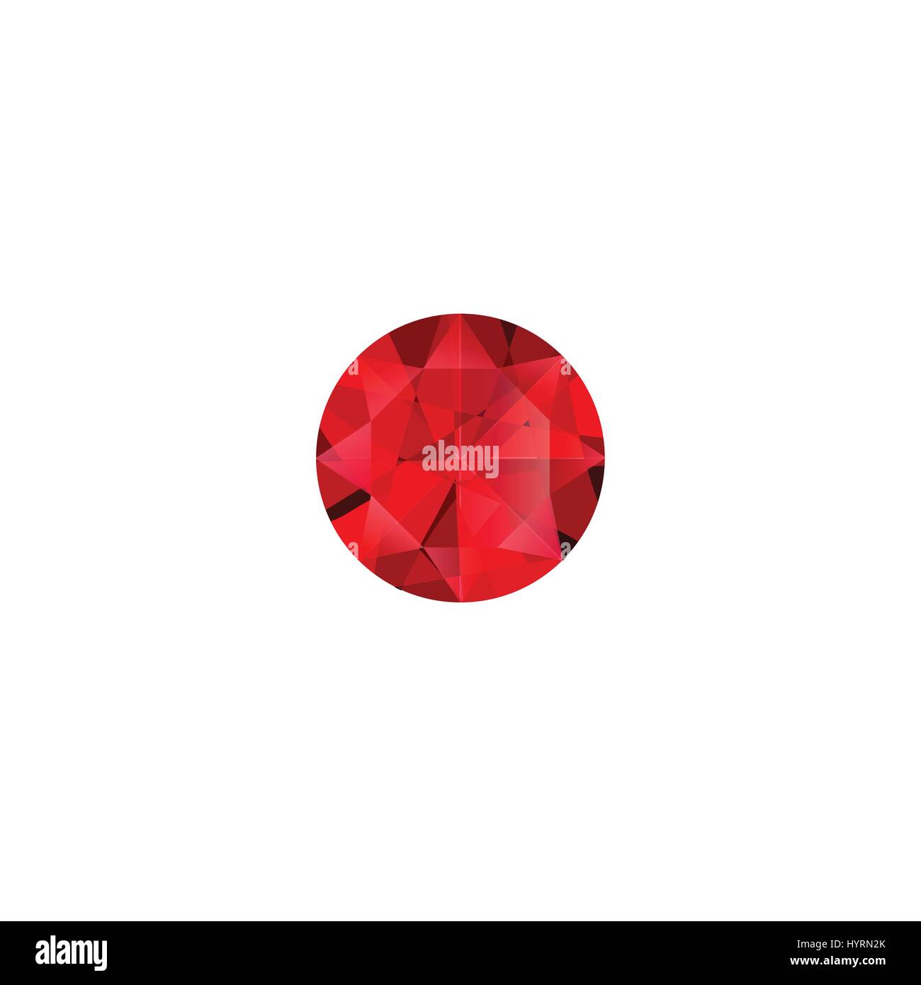 Ruby stone luxury jewel vector isolated illustration Stock Vector Image ...