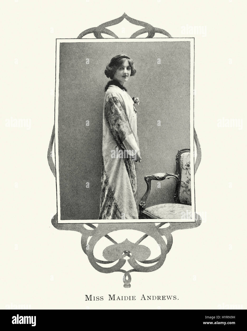 Portrait of Maidie Andrews, c. 1913 and actress and singer Stock Photo ...